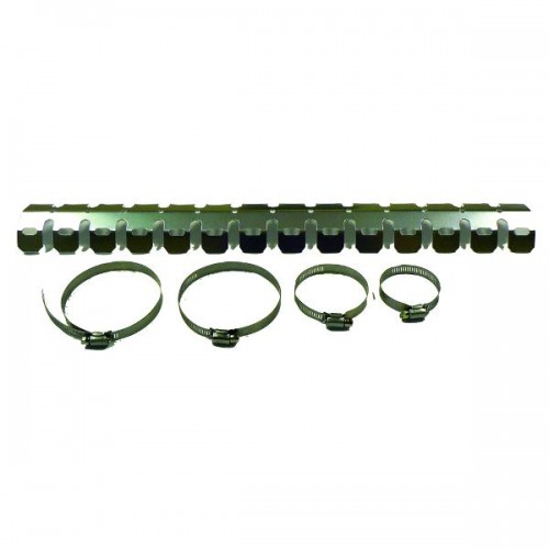 Pipe Guard With Clamps Silver