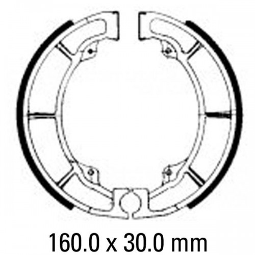 FERODO Brake Shoe Set FSB718