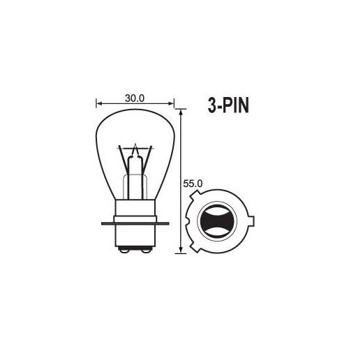 Bulb 12V 45/45W 3 Pin (1)