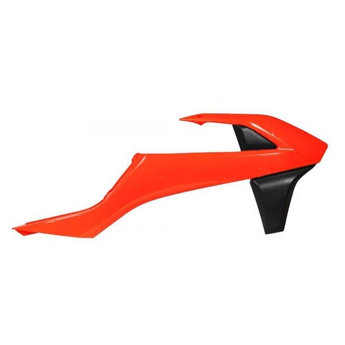 Rtech KTM 350 EXCF 2017-2019 Neon Orange/Black Radiator Shrouds