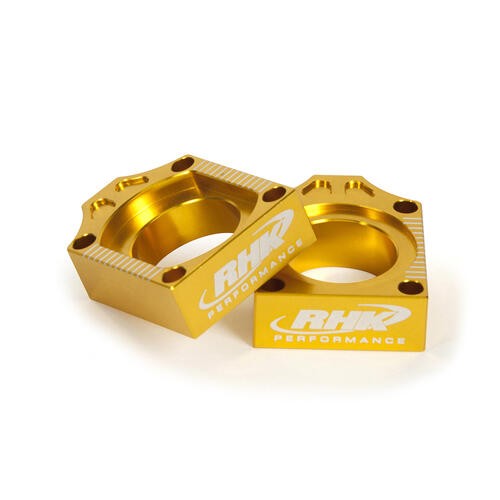 RHK Yamaha (WRF 250-450 2007-2017) Gold Axle Blocks