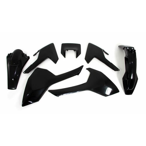 Rtech Husqvarna Black Plastic Kit FE 350 2017-2019 (with Headlight Plastic)